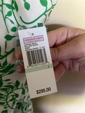 Vineyard Vines | Dresses | Vineyard Vines White Mini Dress With Green ...